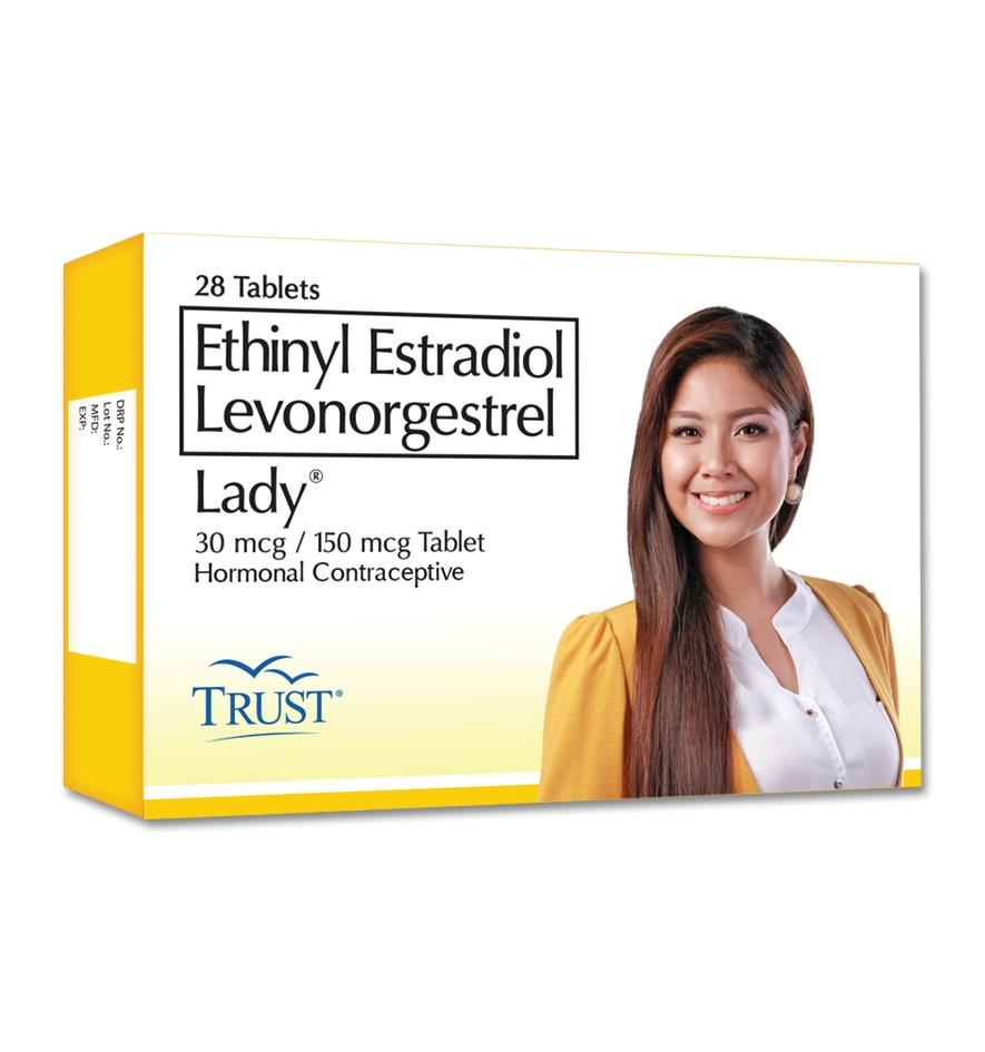 Buy Lady ethinyl estradiol / levonorgestrel 30mcg / 150mcg tablet 28's online with MedsGo. Price ...